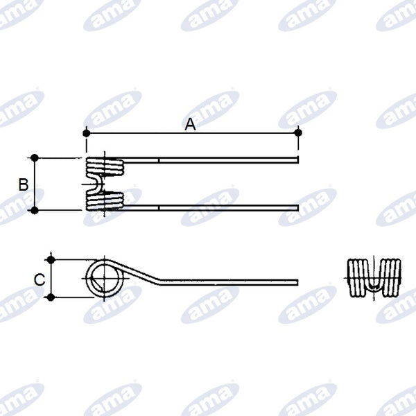 Sitrex 210.574 Hay Tedder Tine | AGRISTORE USA